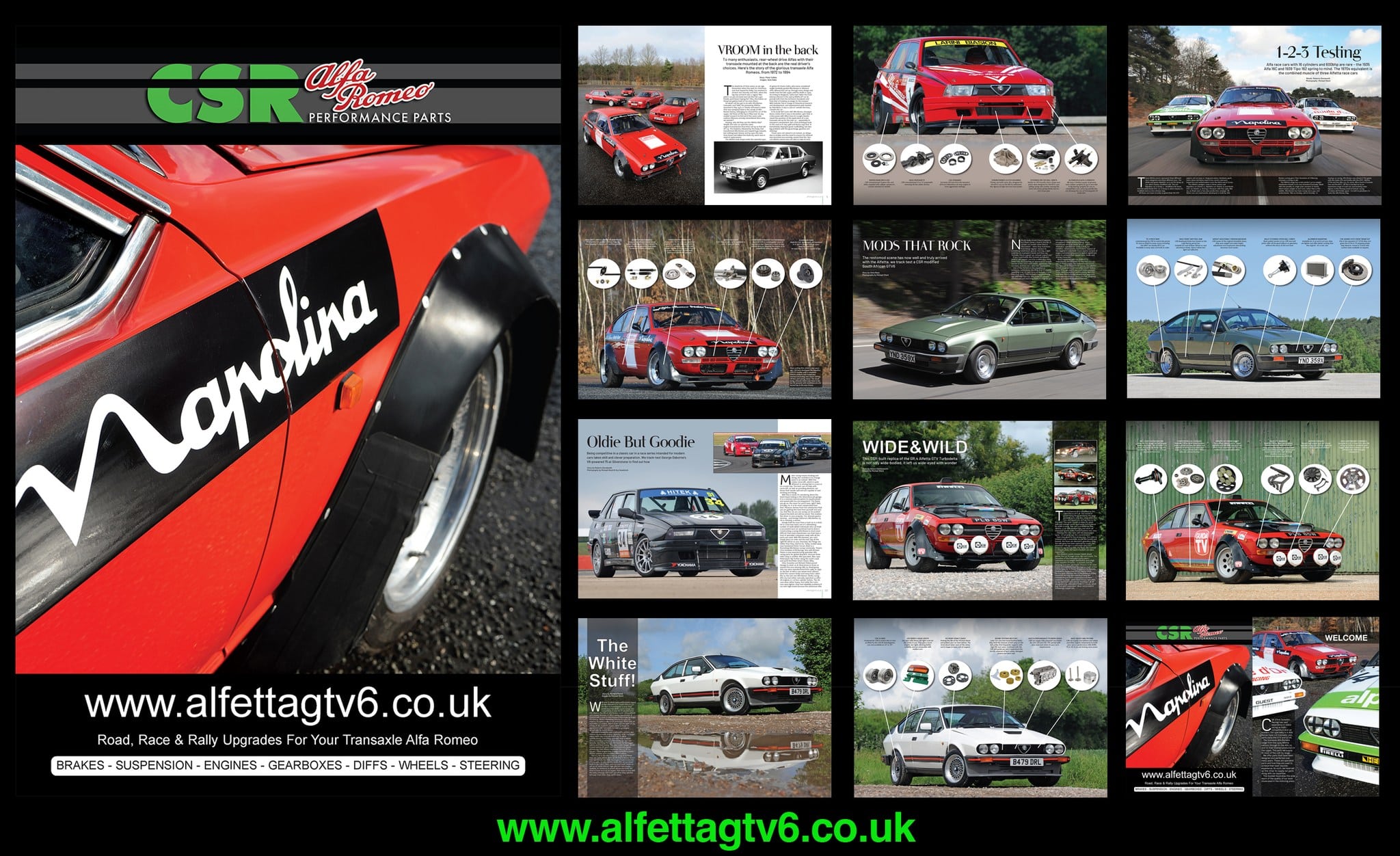 CSR Brochure/Bookazine - CS Racing Alfa Romeo GTV6